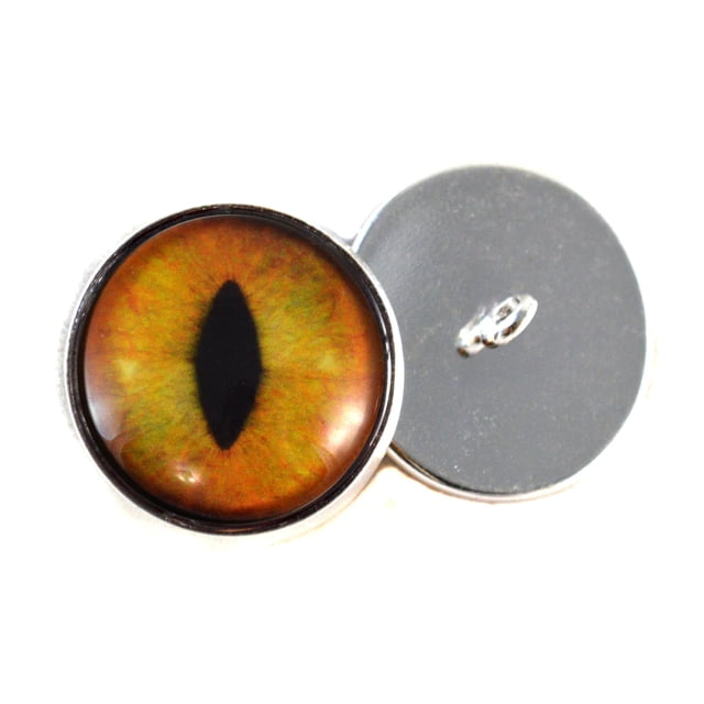 Creamy Orange Realistic Cat Sew-On Button Glass Eyes - Walmart.com