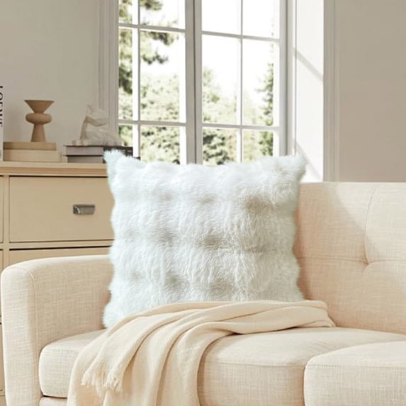 Creamy Plushs Puffs Heavy Soft Sofa Pillow Living Room Upholstery ...