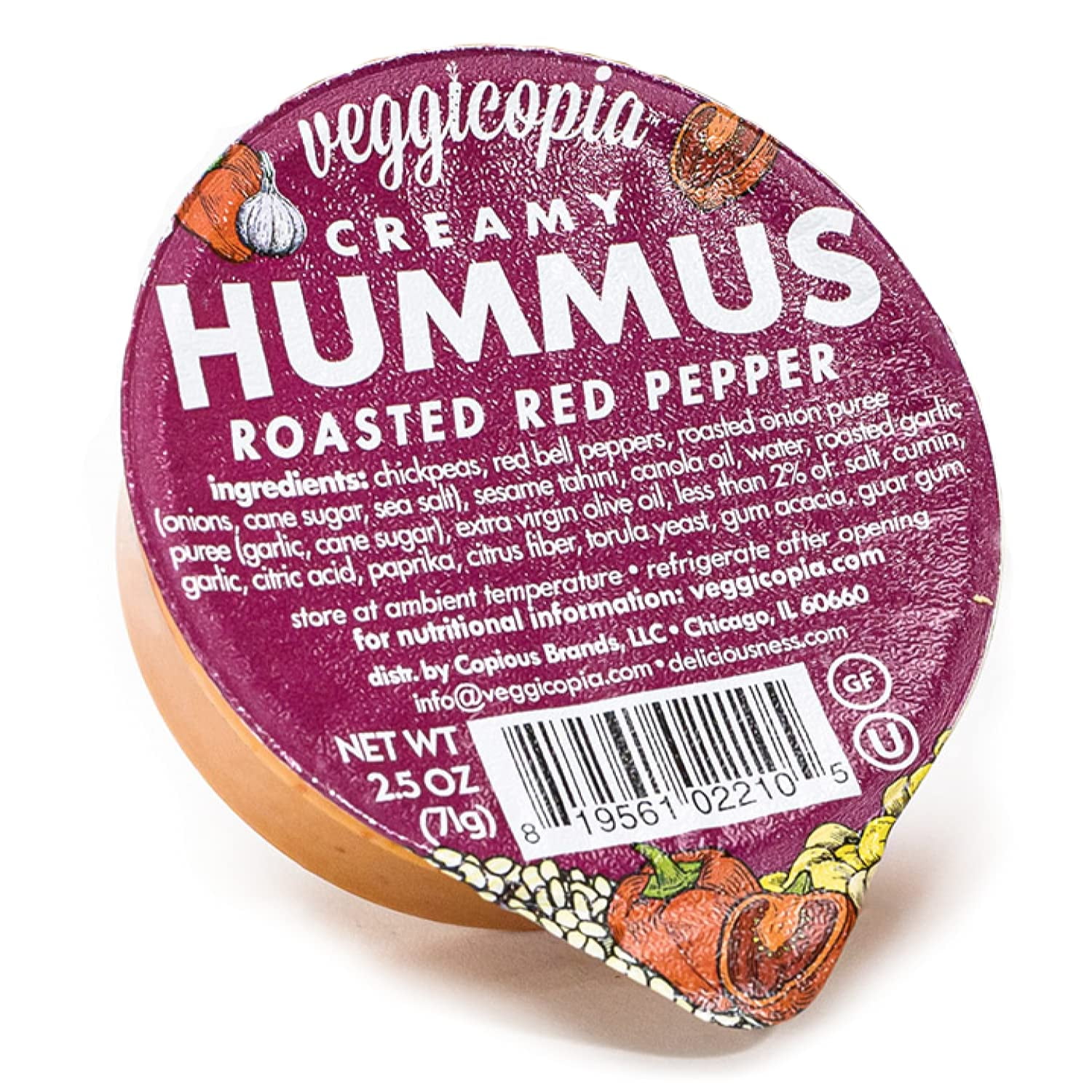 Creamy Roasted Hummus, High Protein Snack, Shelf-stable take anywhere ...