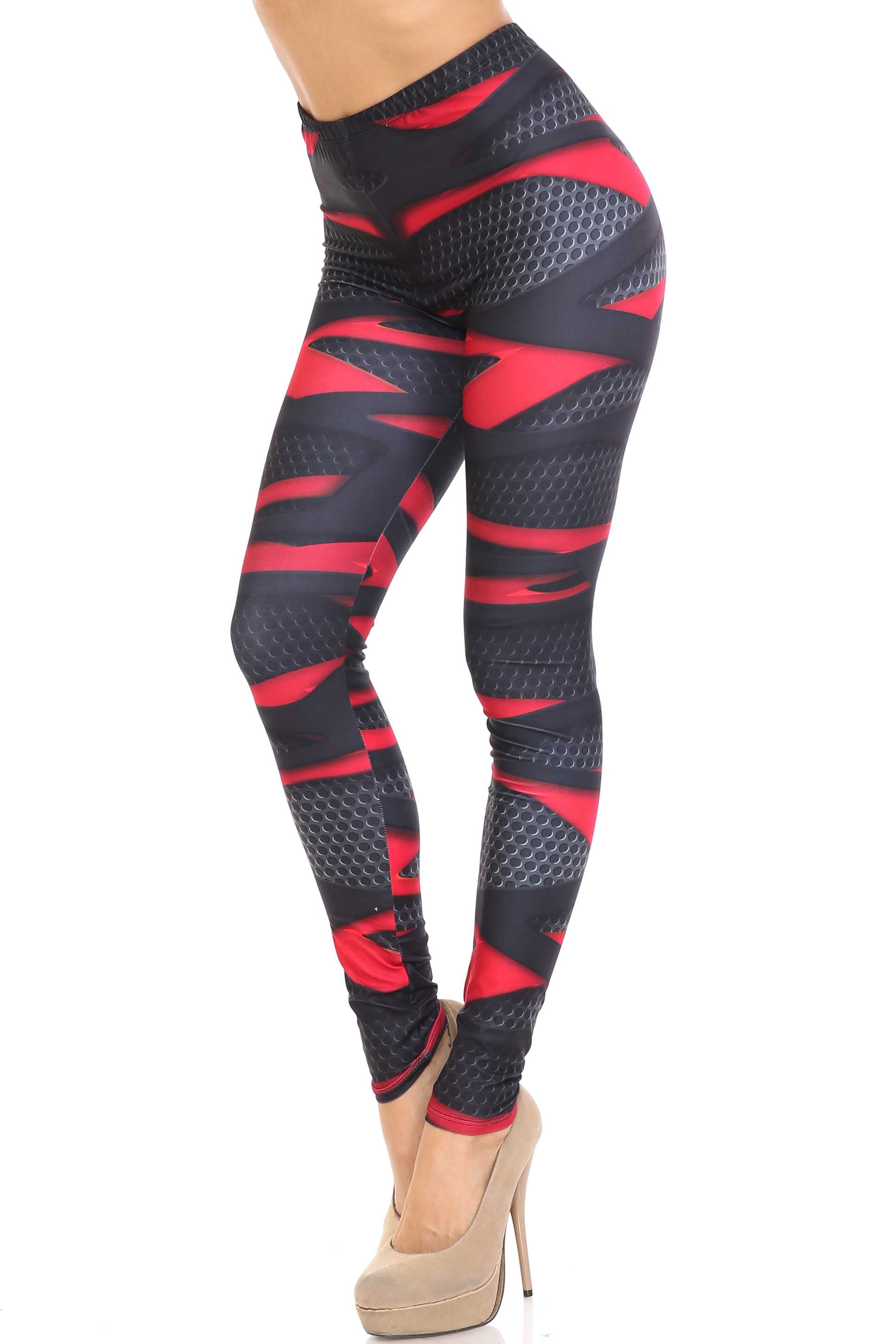 Creamy Soft Leggings Premium Women's Cascading 3D Sport Wrap Extra Plus ...