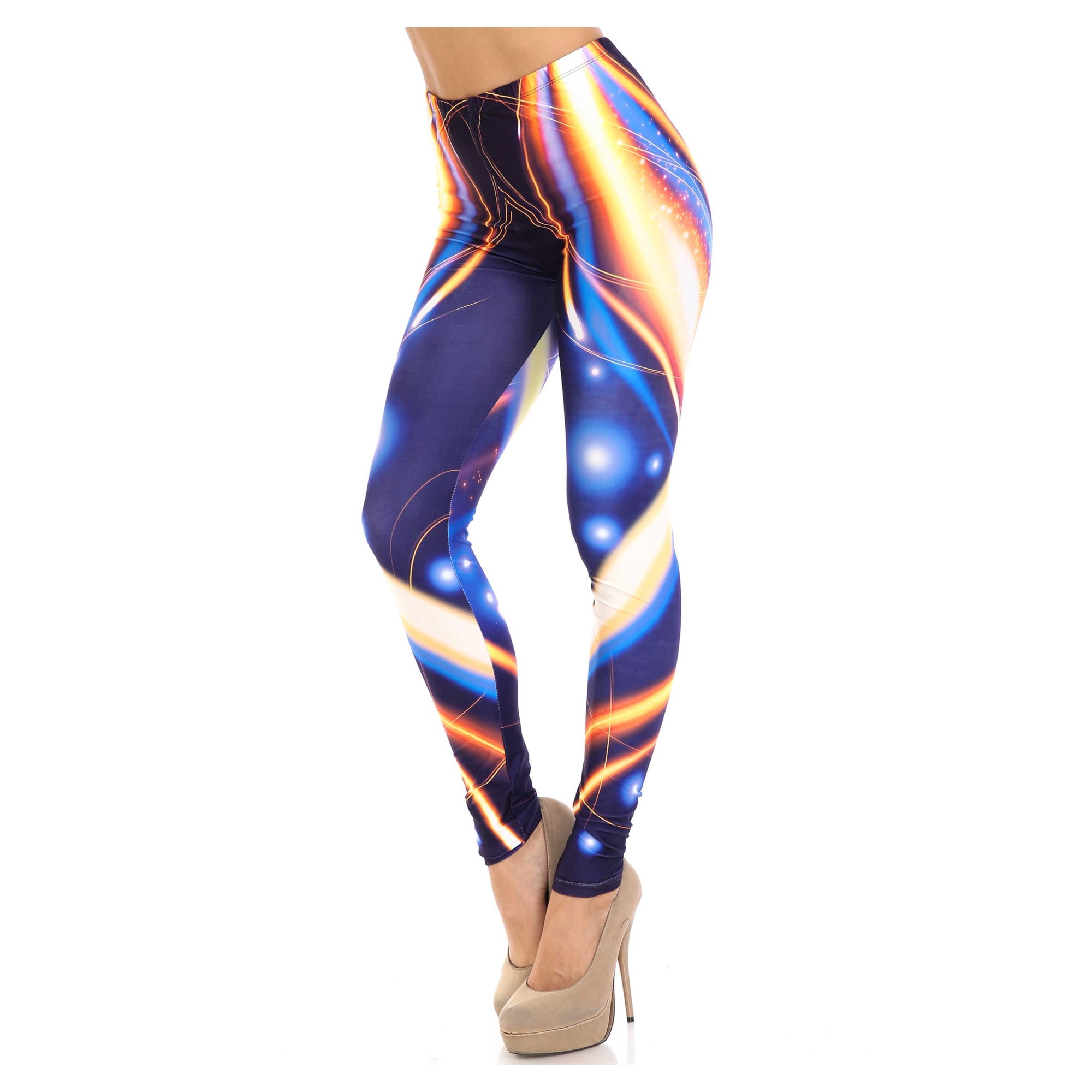 Creamy Soft Leggings Premium Women's Psychedelic Contour Extra Plus ...