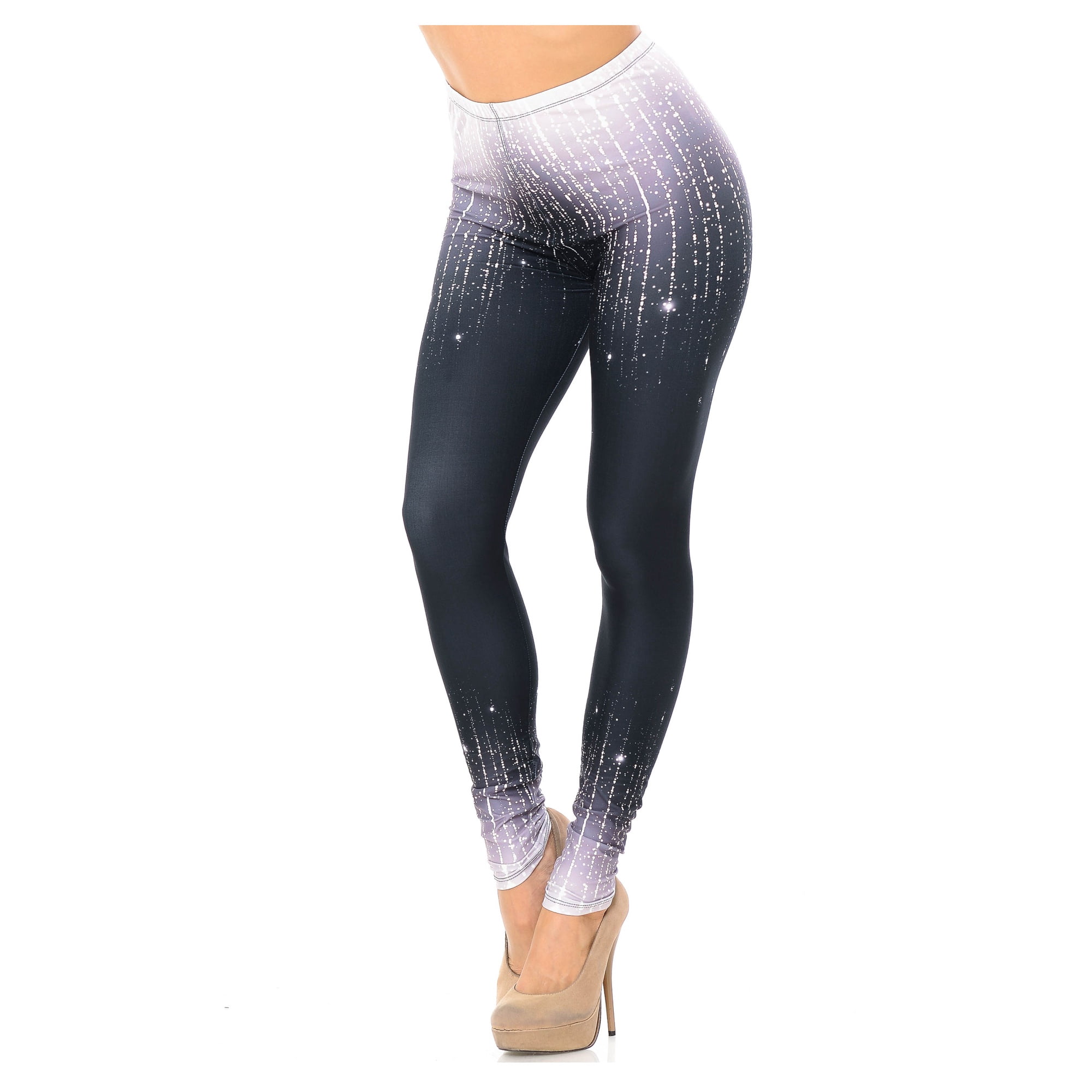 Creamy Soft Leggings Premium Women's Sparkle Contouring Extra Plus ...