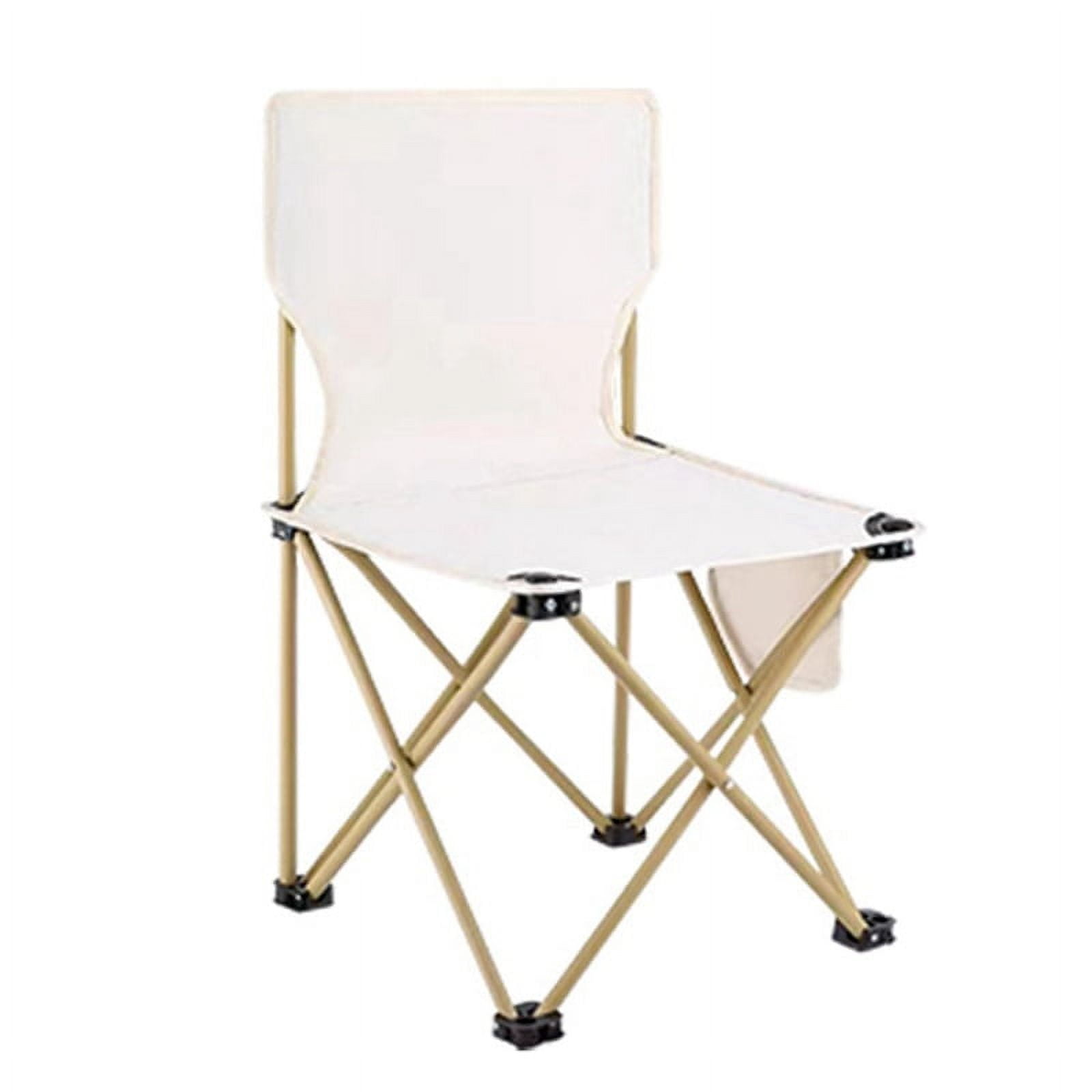 Creamy White Small Outdoor Folding Chair, Camping Picnic Ultra-Light ...