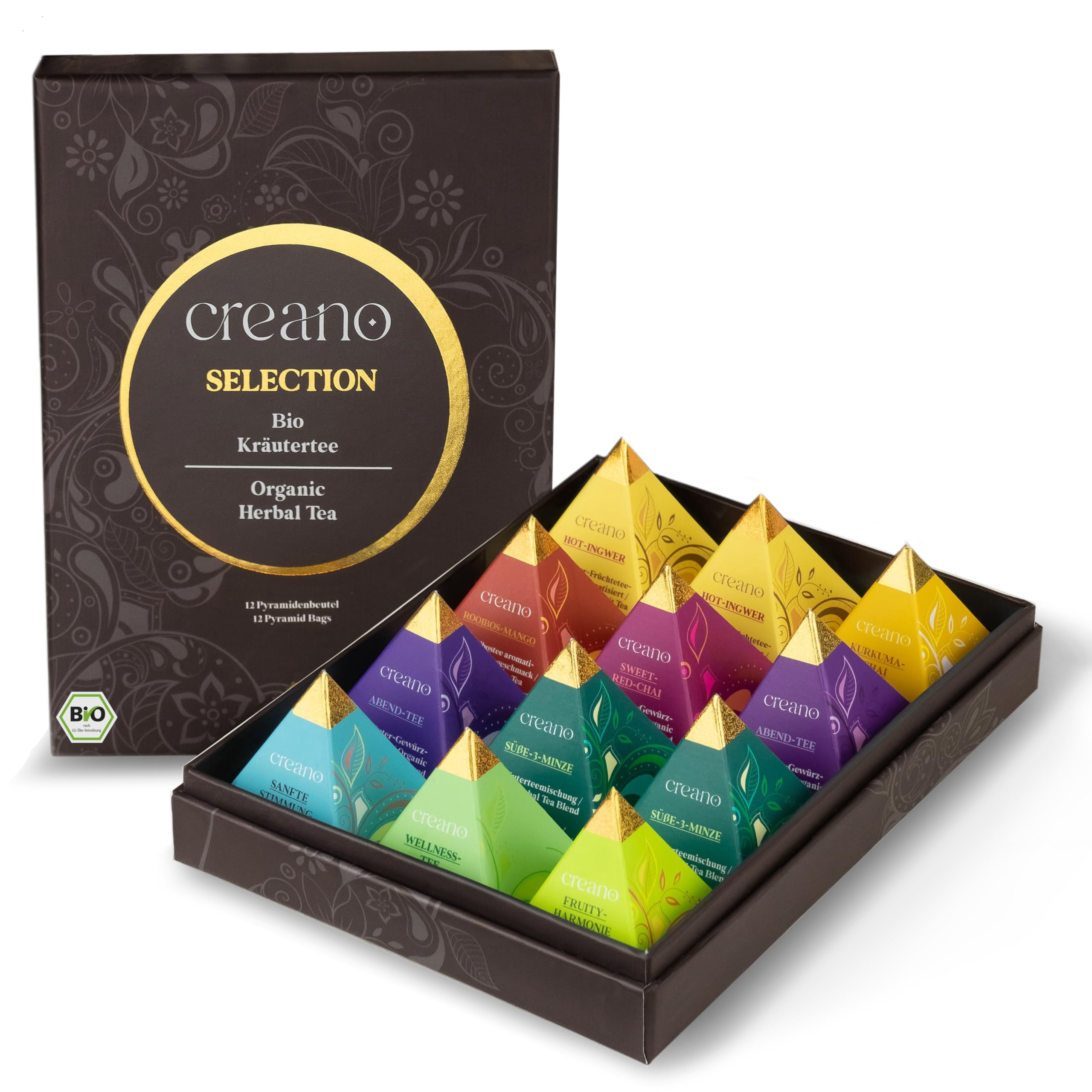 Creano Organic Herbal Tea IEF31 Gift Set "Organic Herbal Tea" - 12 ...