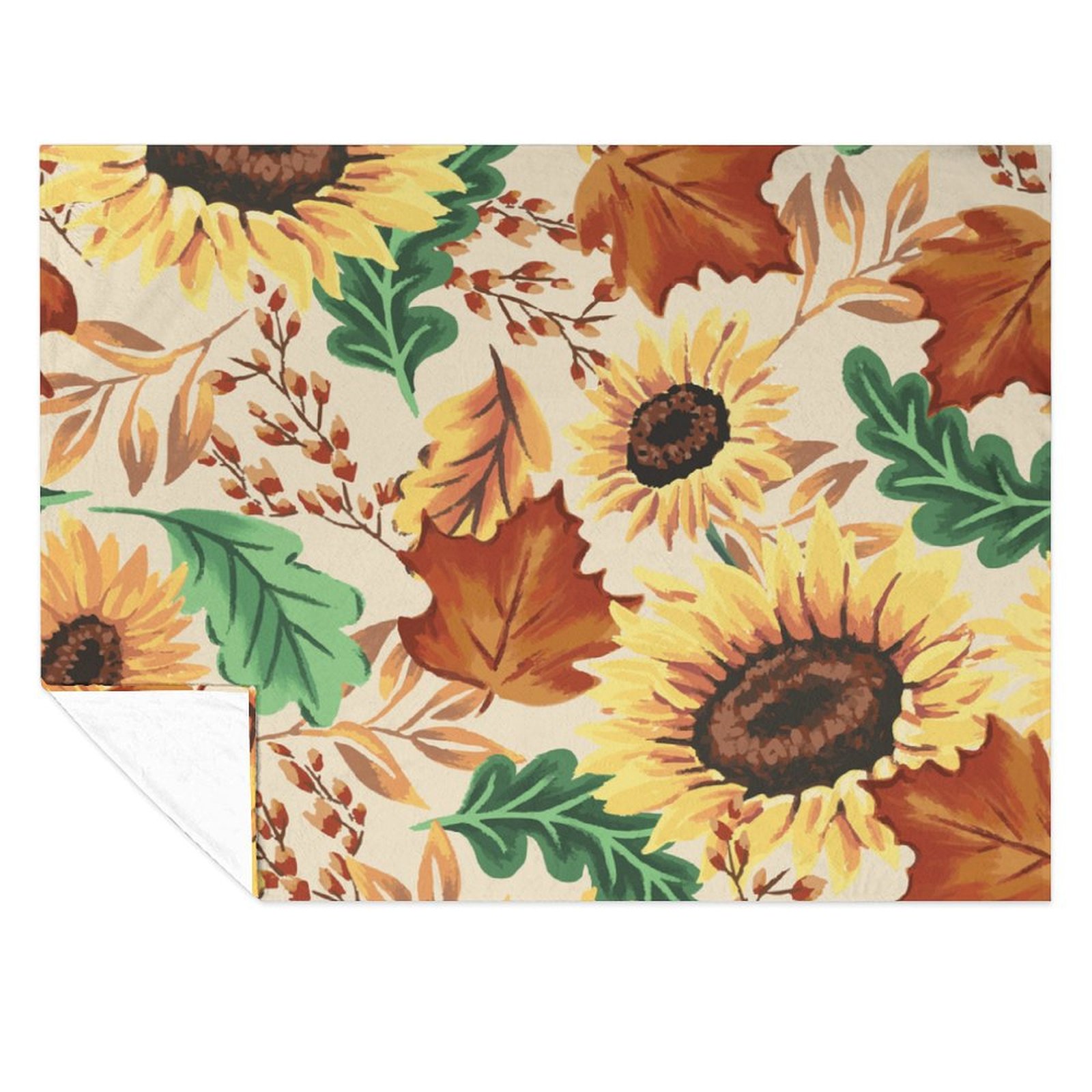 Creaon Autumn Themed PatternLightweight Flannel Blanket 30''x50 ...