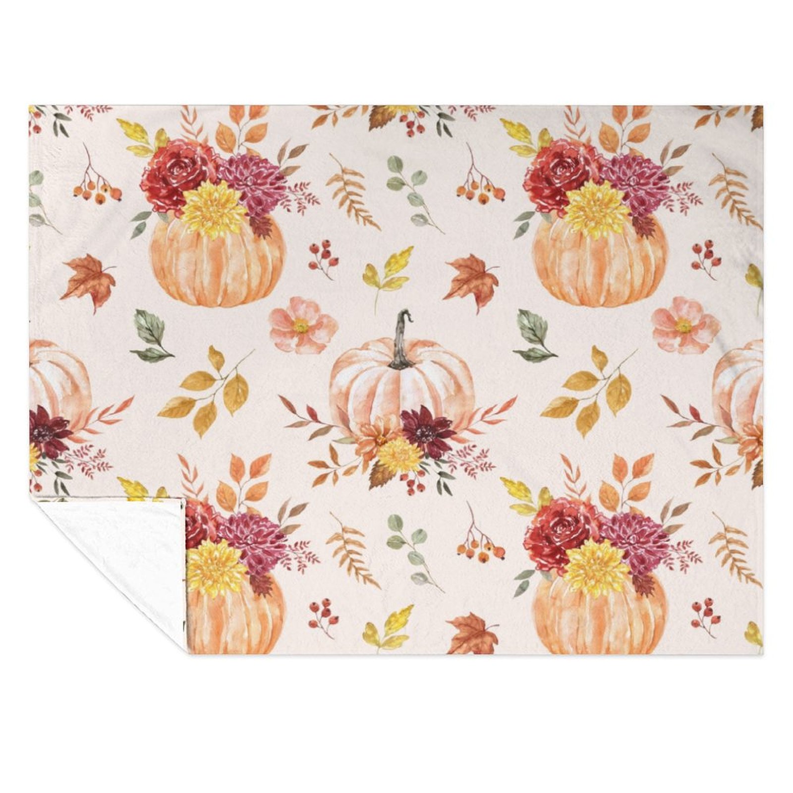 Creaon Autumn Themed PatternLightweight Flannel Blanket 50''x70 ...