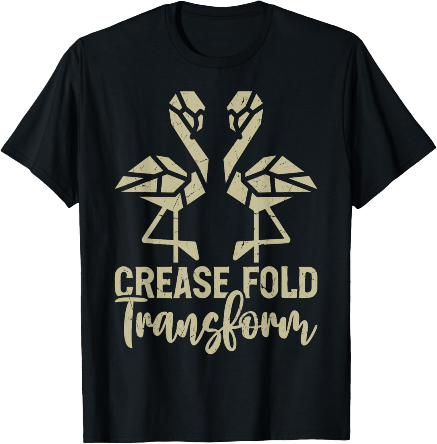 Crease Fold Transform Origami T-Shirt - Walmart.com