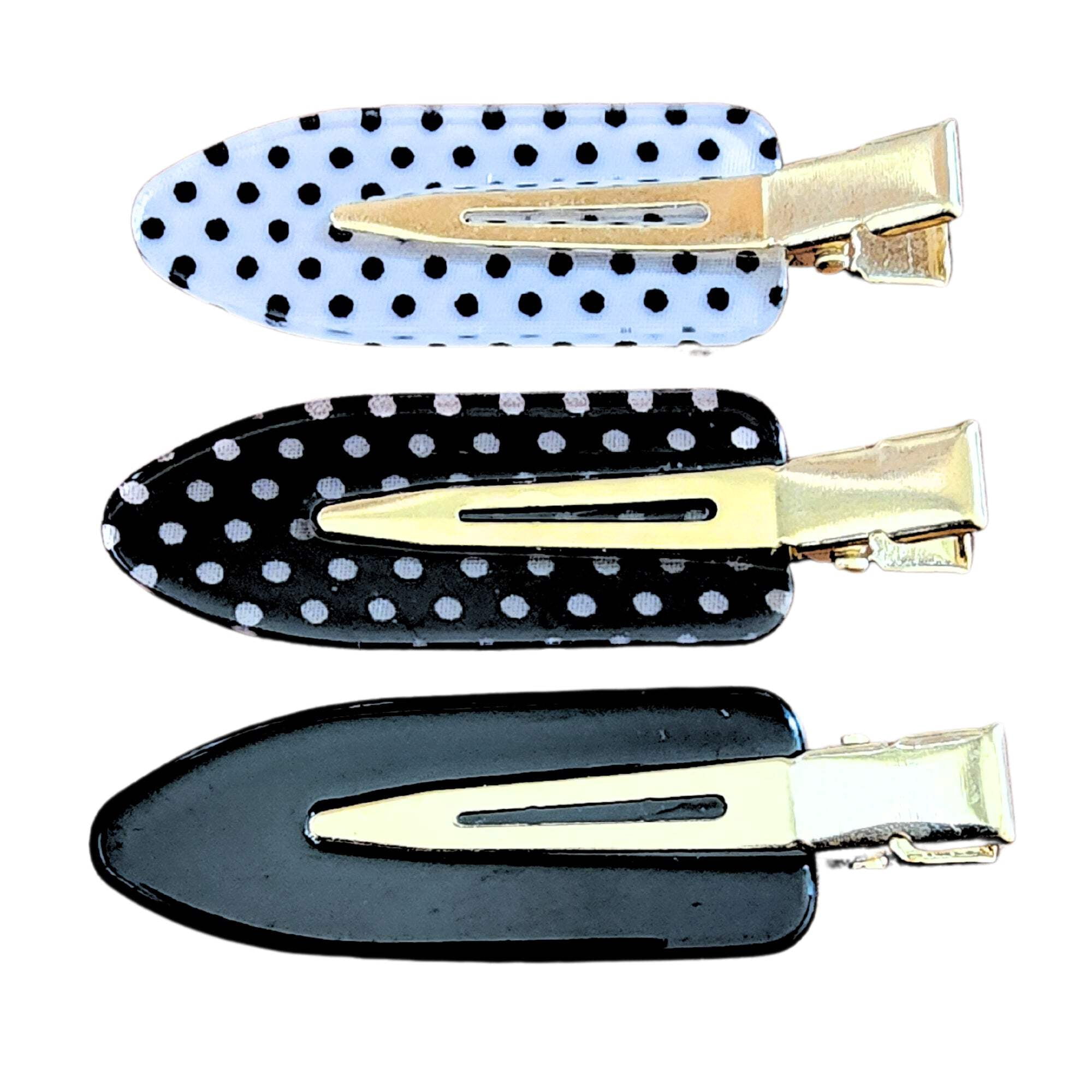 Creaseless Hair Styling and Sectioning Clips - 3pk (Polka Dot Charm ...