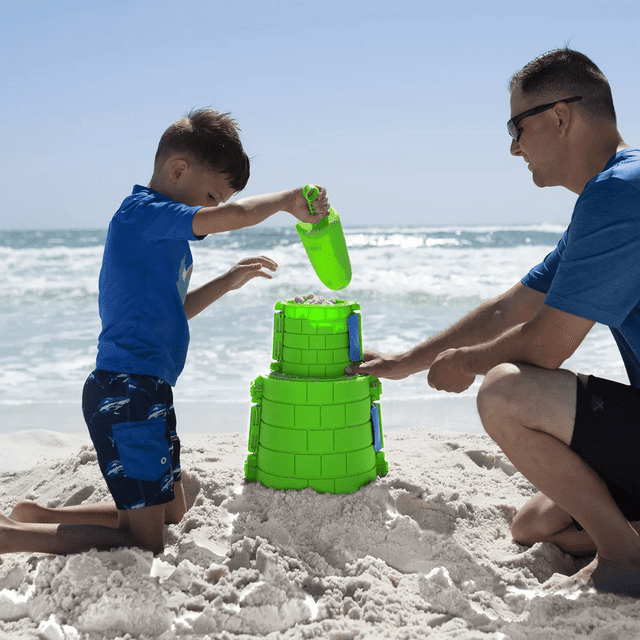 Create A Castle Tower Kit - 6-Piece Premium Sandcastle Building Kit ...