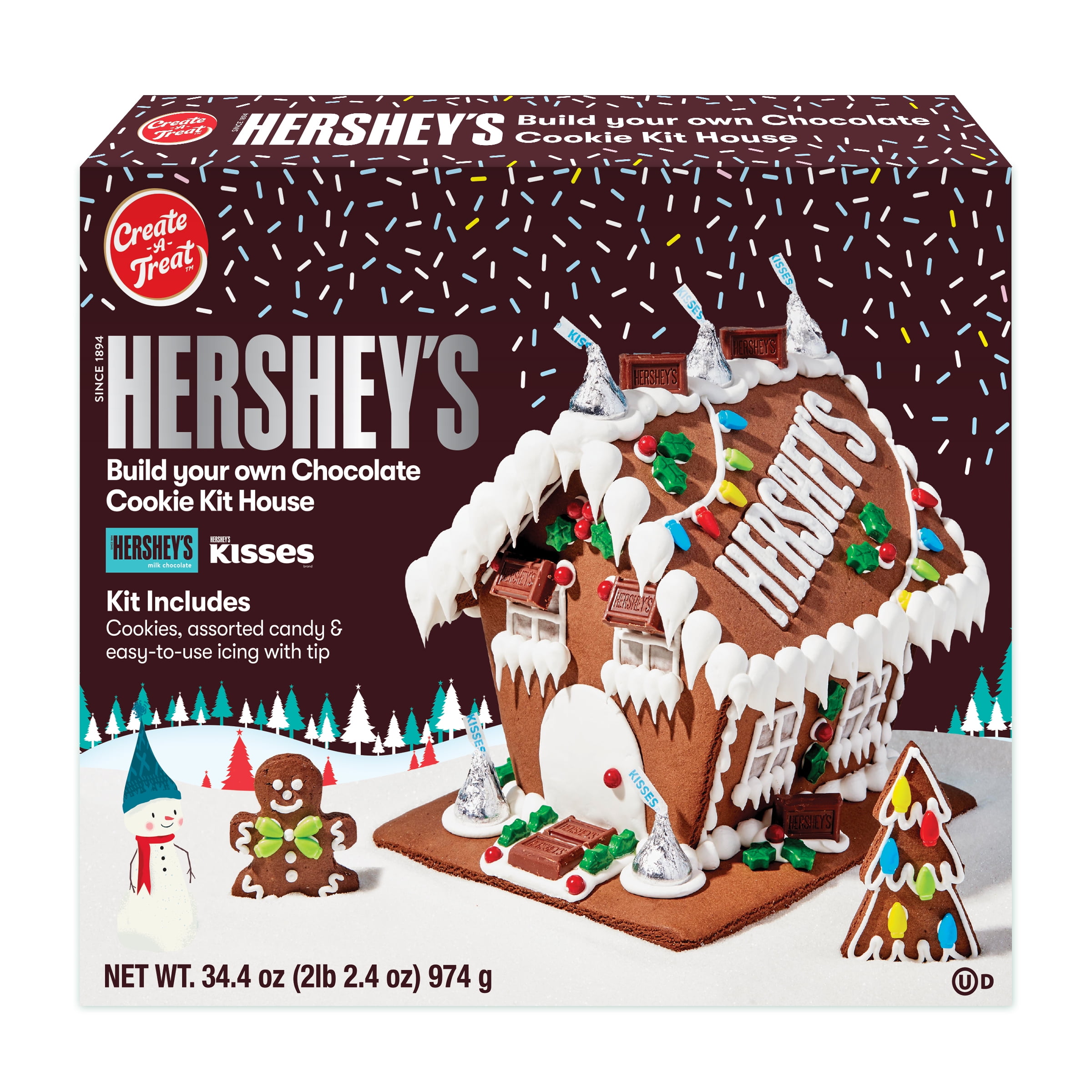 (2 pack) Create a Treat Hershey's Large Cookie Decorating Kit House, 34 ...