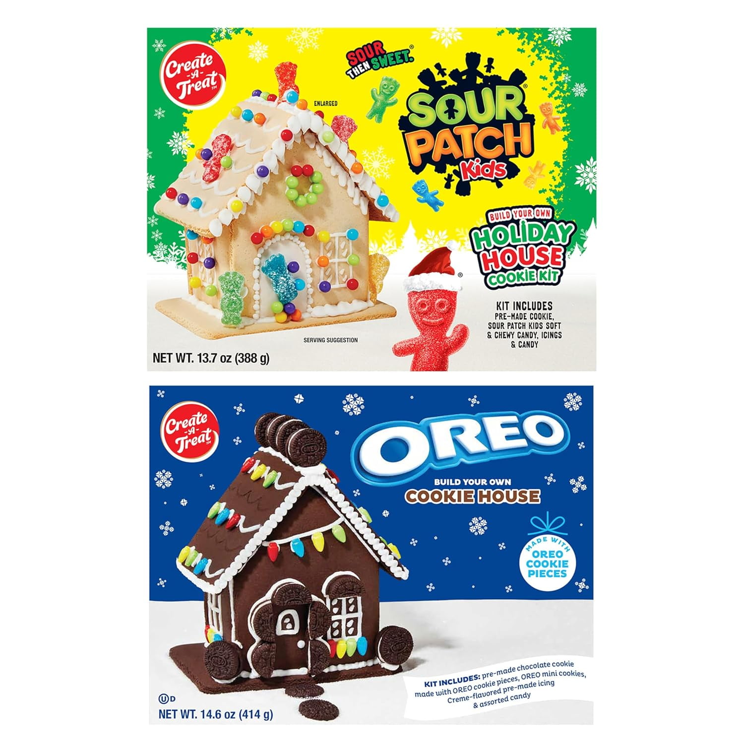 Create-A-Treat OREO and SOUR PATCH KIDS Holiday Cookie House Decorating ...