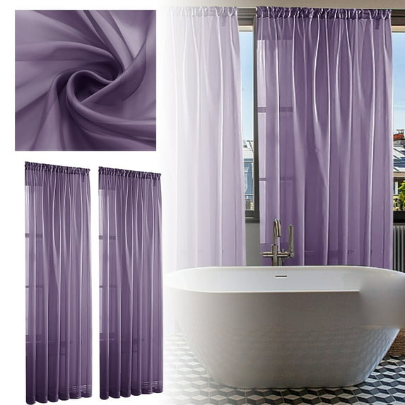 Create An Inviting Atmosphere With Our Solid Color Semi Sheer Curtains ...