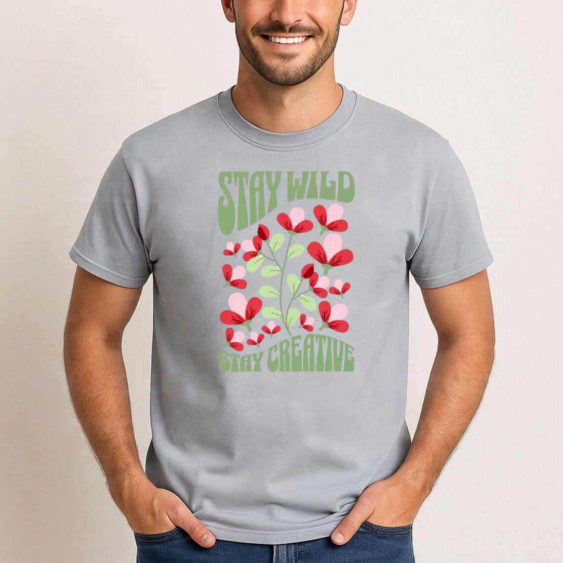 Create Boldly T-shirt with Artistic Fire and Free Soul Energy, for men ...