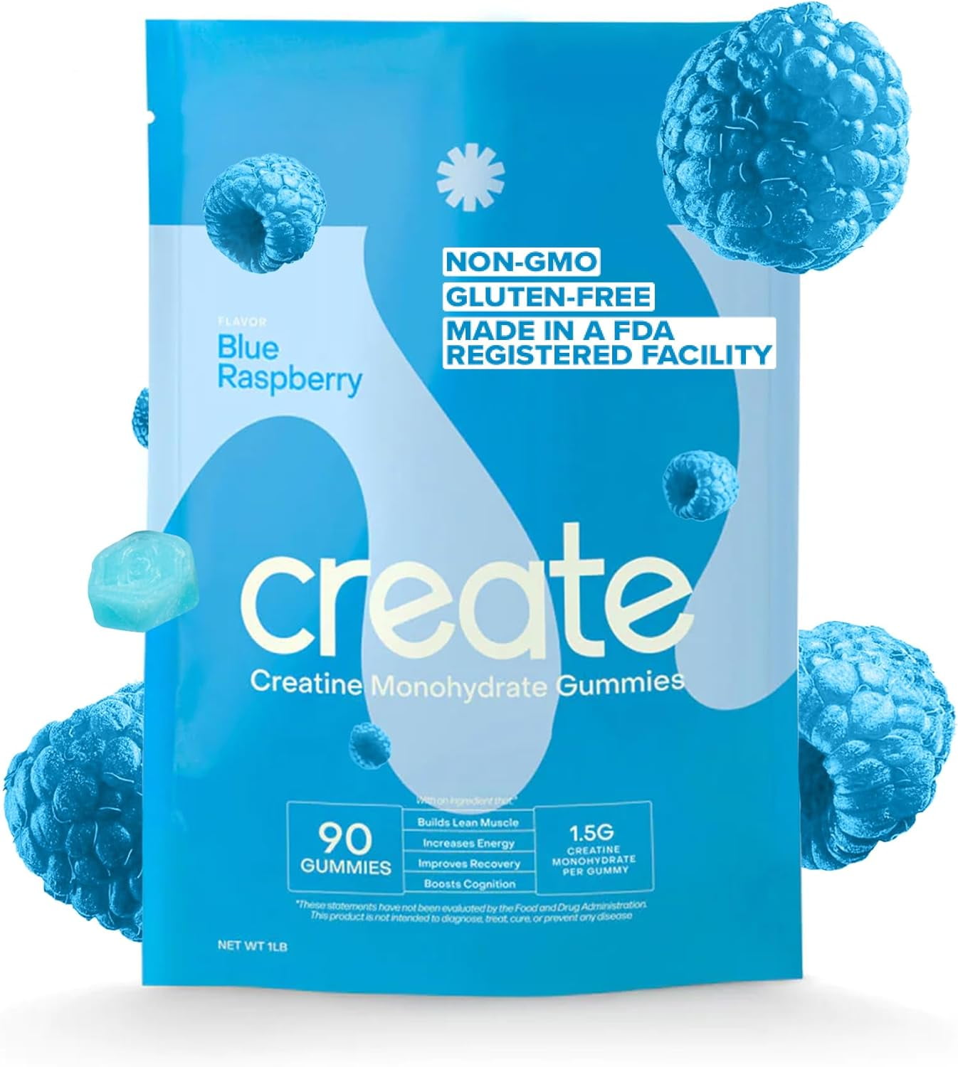 Create Creatine Monohydrate Gummies for Men & Women, Boost Focus, Strength, and Endurance, Anti ...