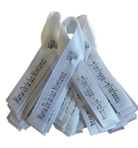 Create Your Own Custom Celebration of life Memorial Ribbons - Set of 25 ...