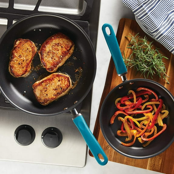 Create Delicious Deep Hard Anodized Nonstick Frying Pan Set / Fry Pan ...