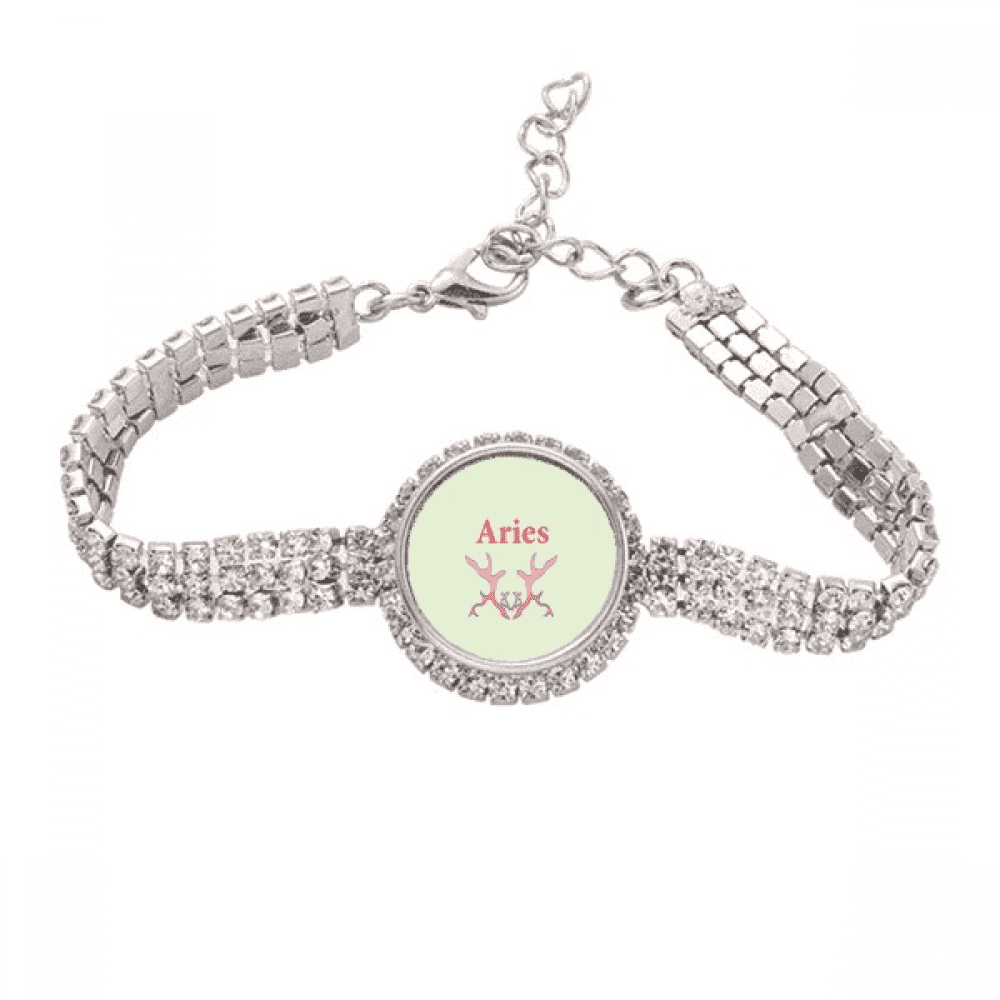 Create Icon Aries Art Deco Fashion Tennis Chain Anklet Bracelet Diamond ...