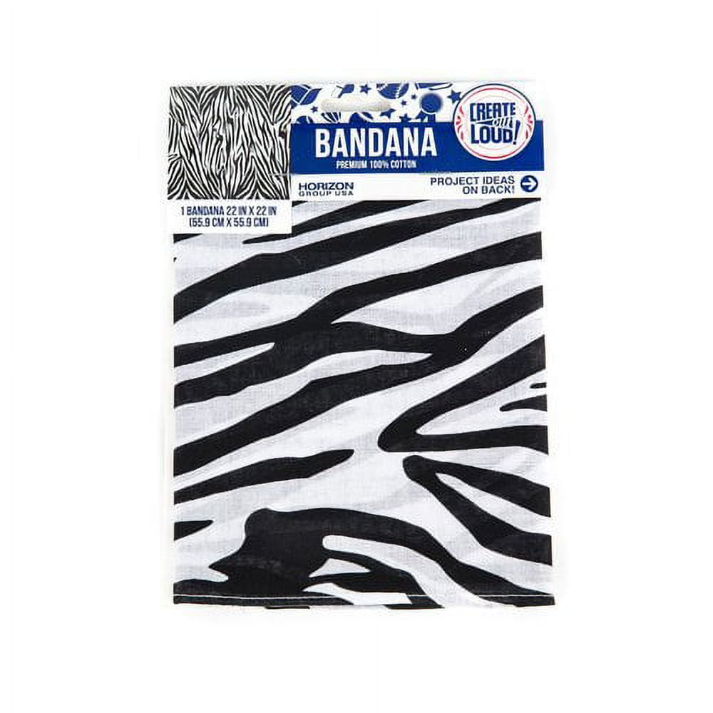 Create Out Loud Zebra Print Bandana - Walmart.com Create Out Loud Zebra Print Bandana - Walmart.com