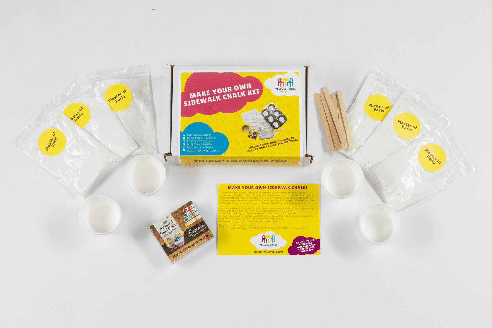 Create Your Own Custom Color Sidewalk Chalk Kit - Walmart.com