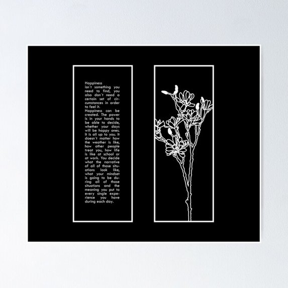 Create Your Own Happiness Poster- Unframed Poster | Wall Art | Perfect ...