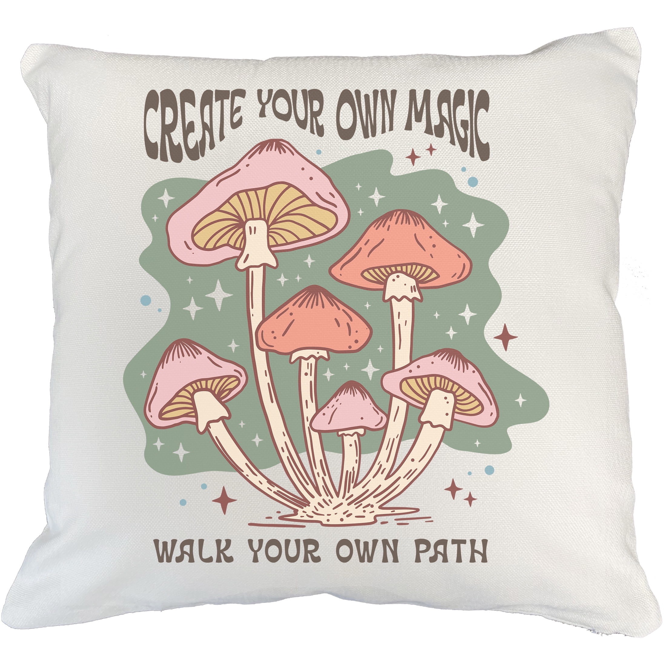 Create Your Own Magic, Walk Your Own Path, Boho Retro Mushroom Art ...