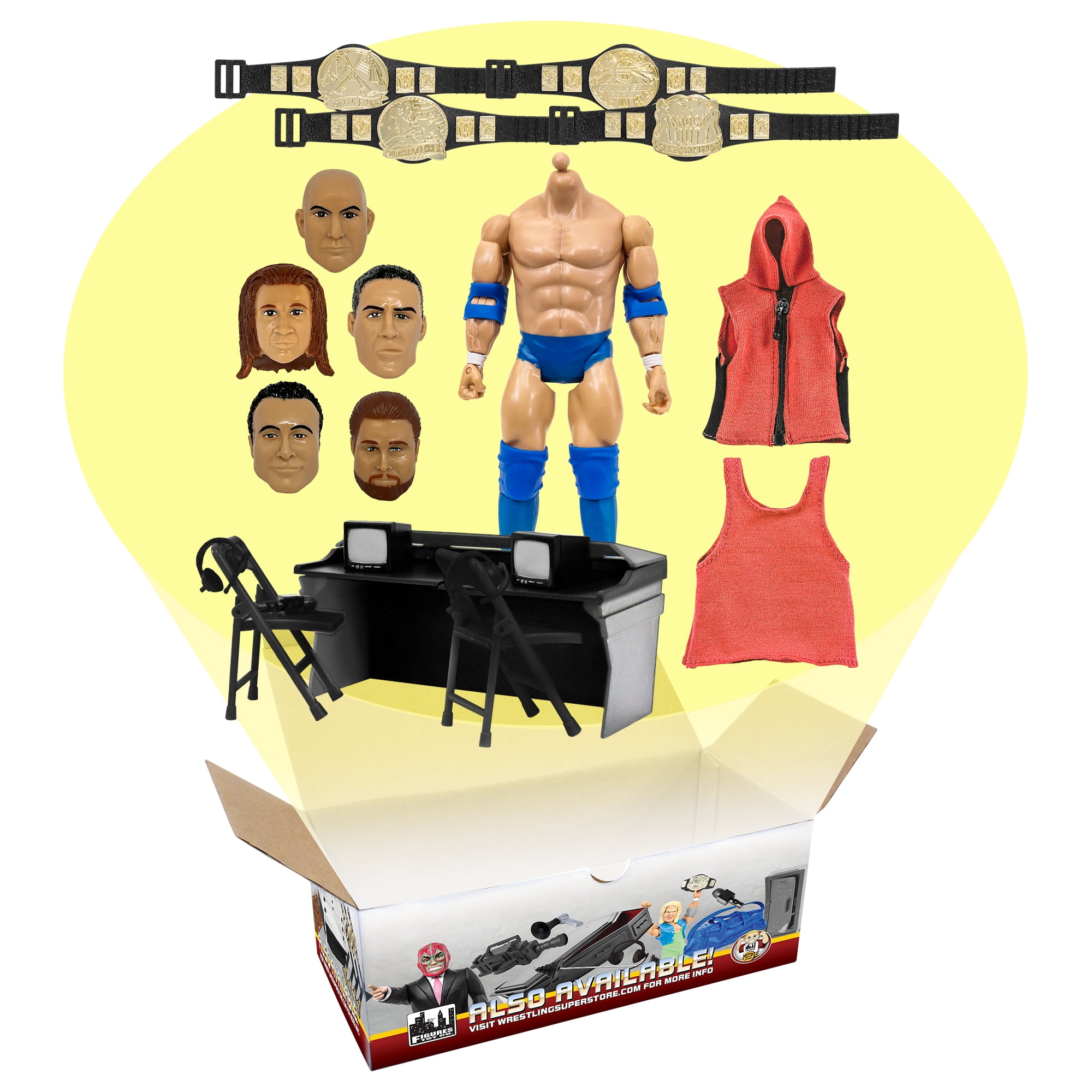 Create Your Own Talking Wrestling Action Figure Kit for WWE & AEW ...