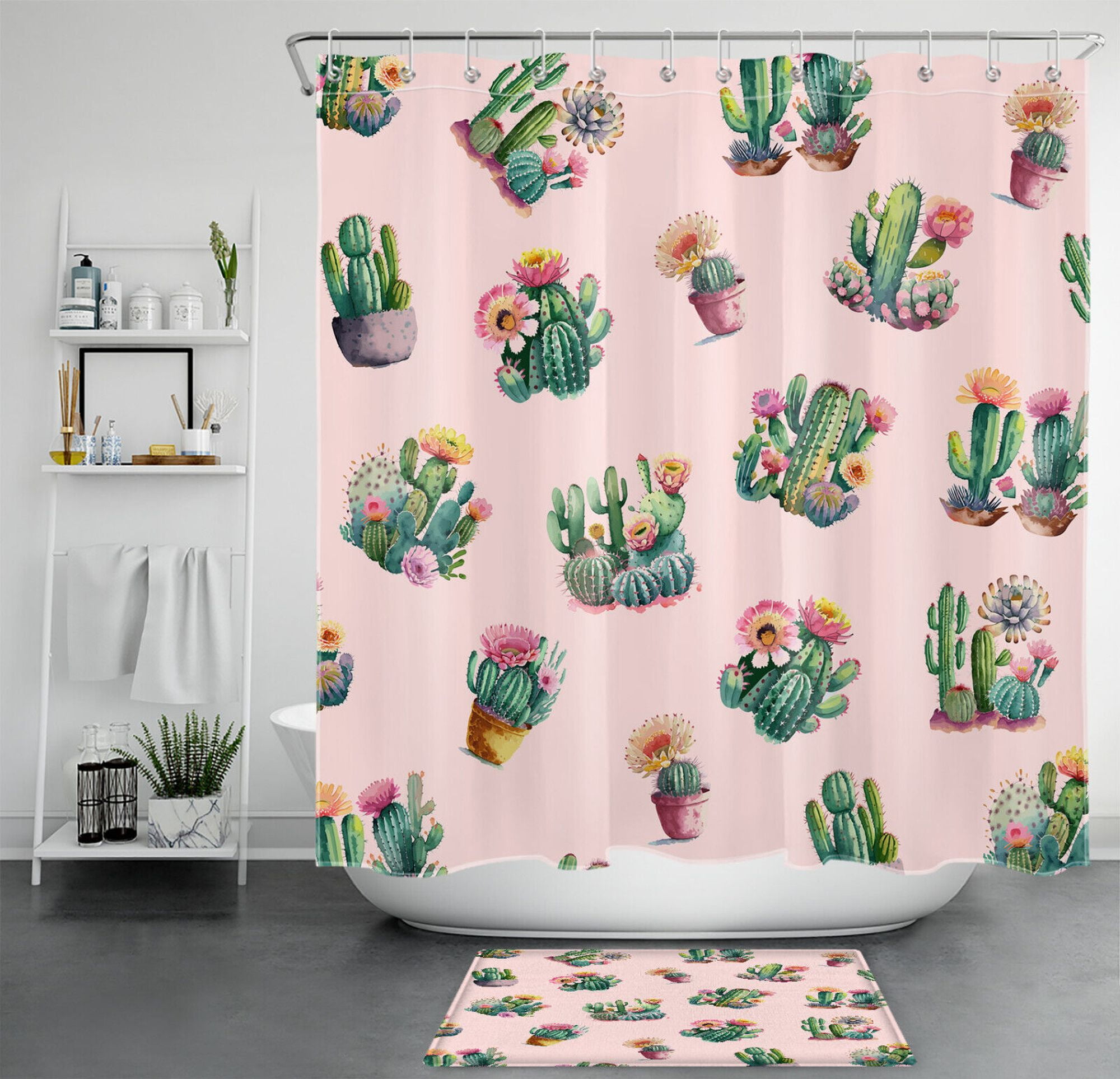 Create A Desert Escape In Your Bathroom With A Stylish Cactus Shower