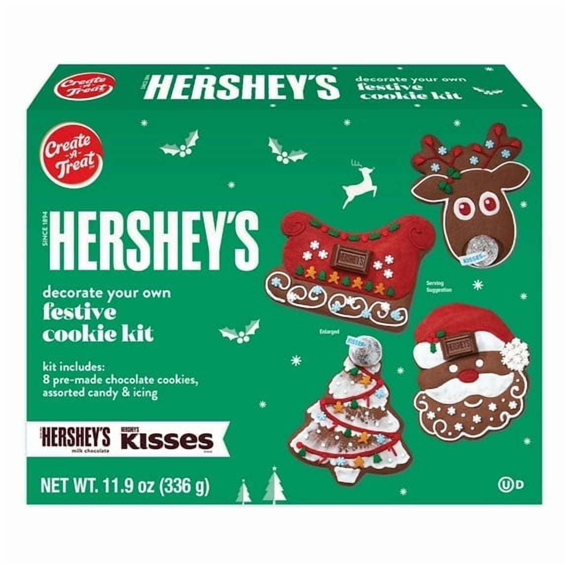 Create a Treat Hershey's Decorate Your Own Festive Cookie Kit, 8 Count ...