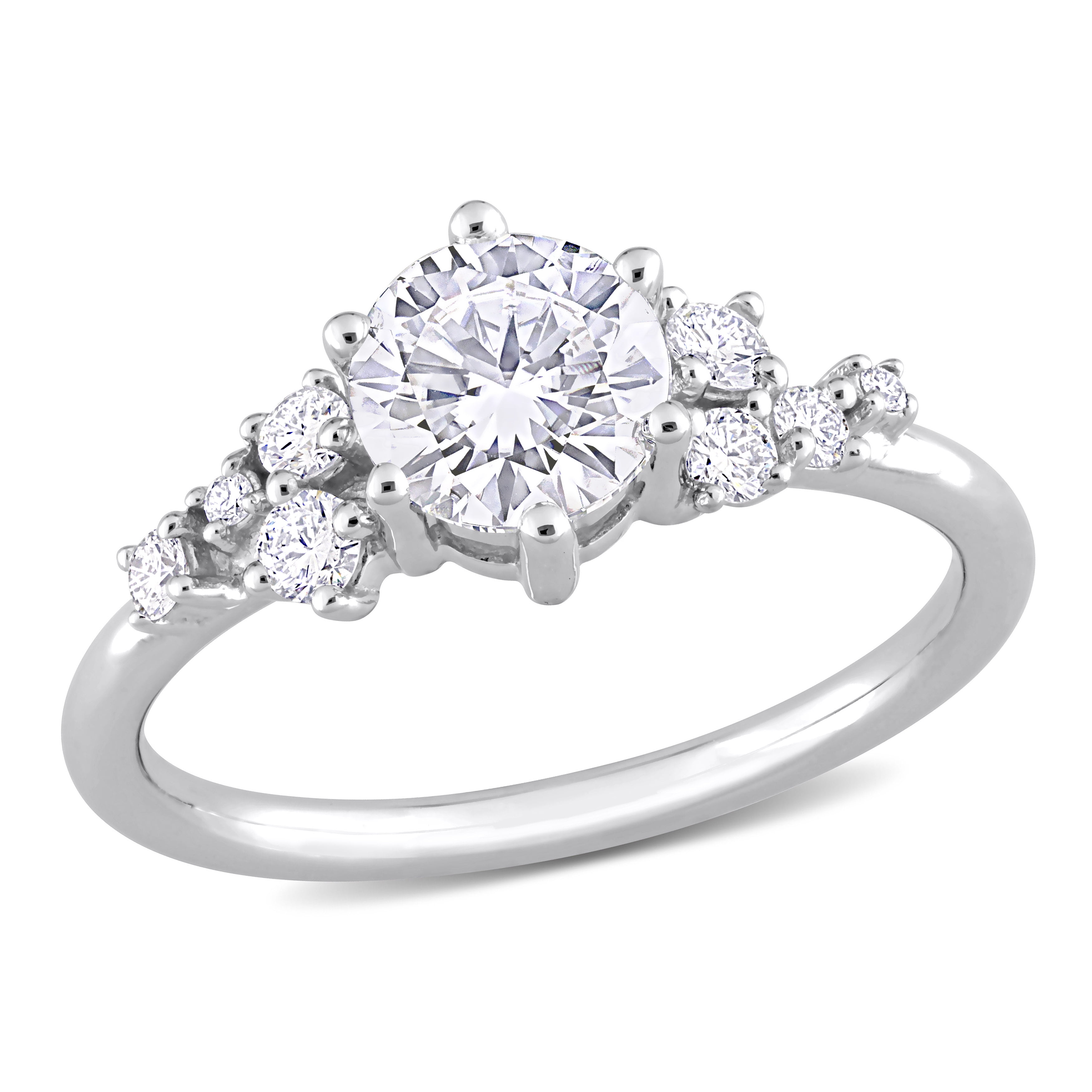Created Forever Women's 1 1/4 CT Lab Created Diamond 14K White Gold ...