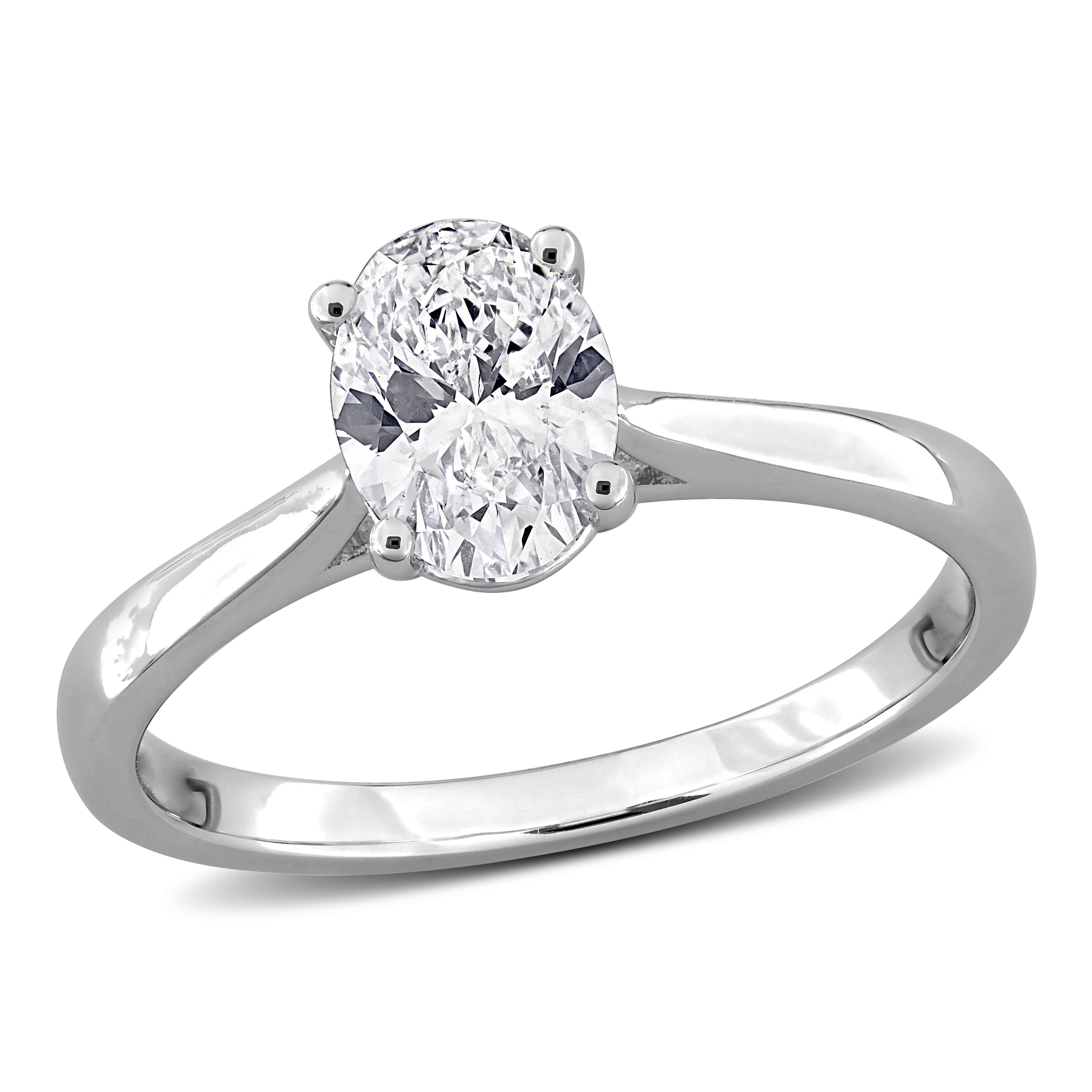 Created Forever Women's 1ct TW Lab-Grown Diamond Sterling Silver ...