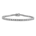 Created Forever Women's 1ct TW Lab Grown Diamond Sterling Silver Tennis ...