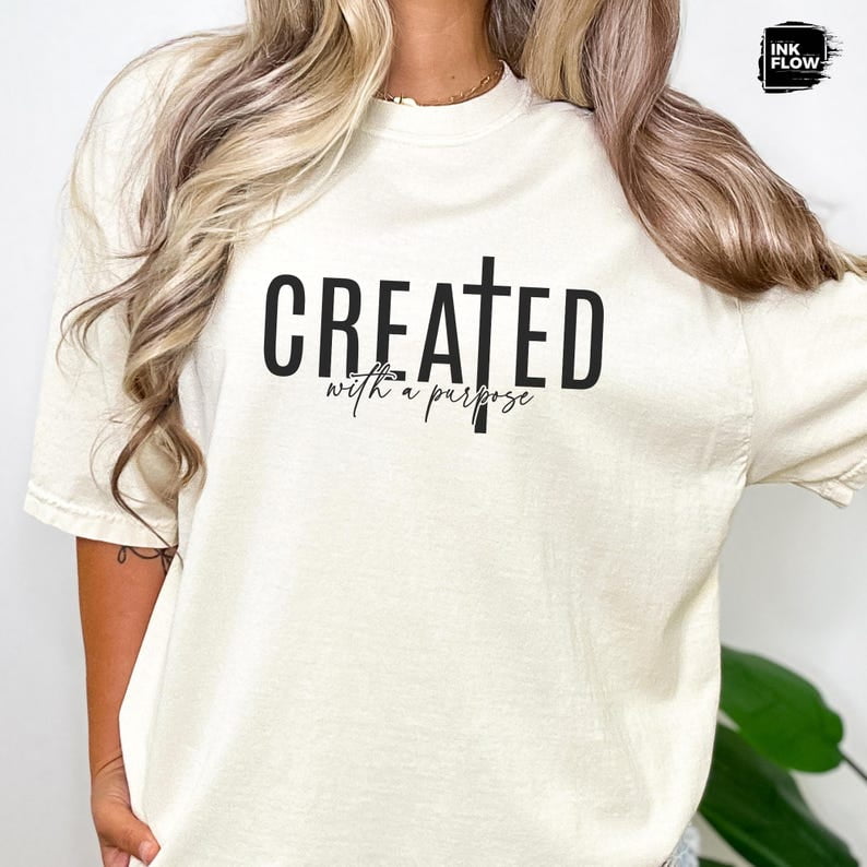 Created With a Purpose Shirt, Christian T-Shirt, Ephesians 2:10 ...