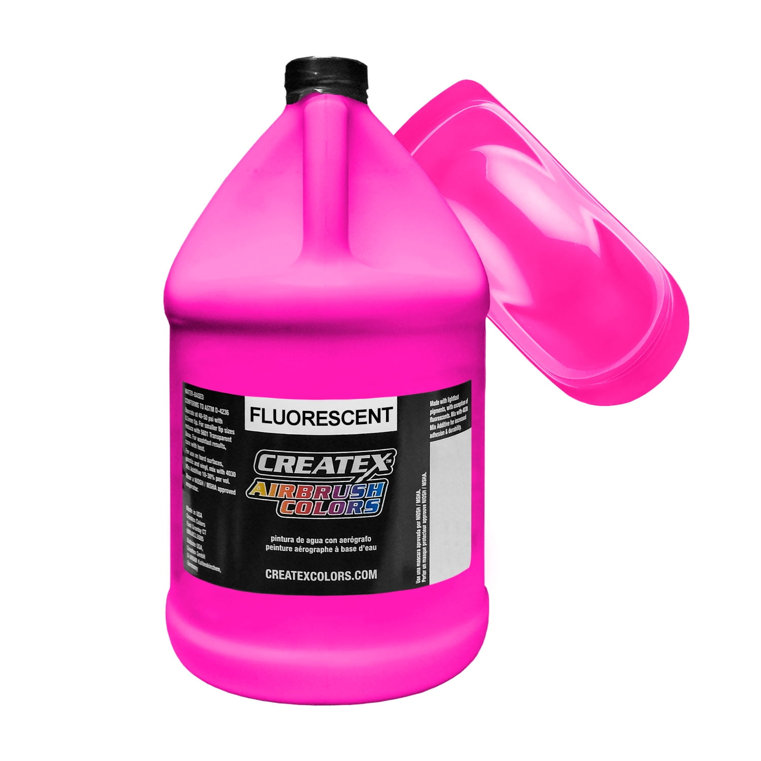 Createx 5400 Fluorescent Hot Pink Airbrush Artist Colors 2.0 oz Bottle ...