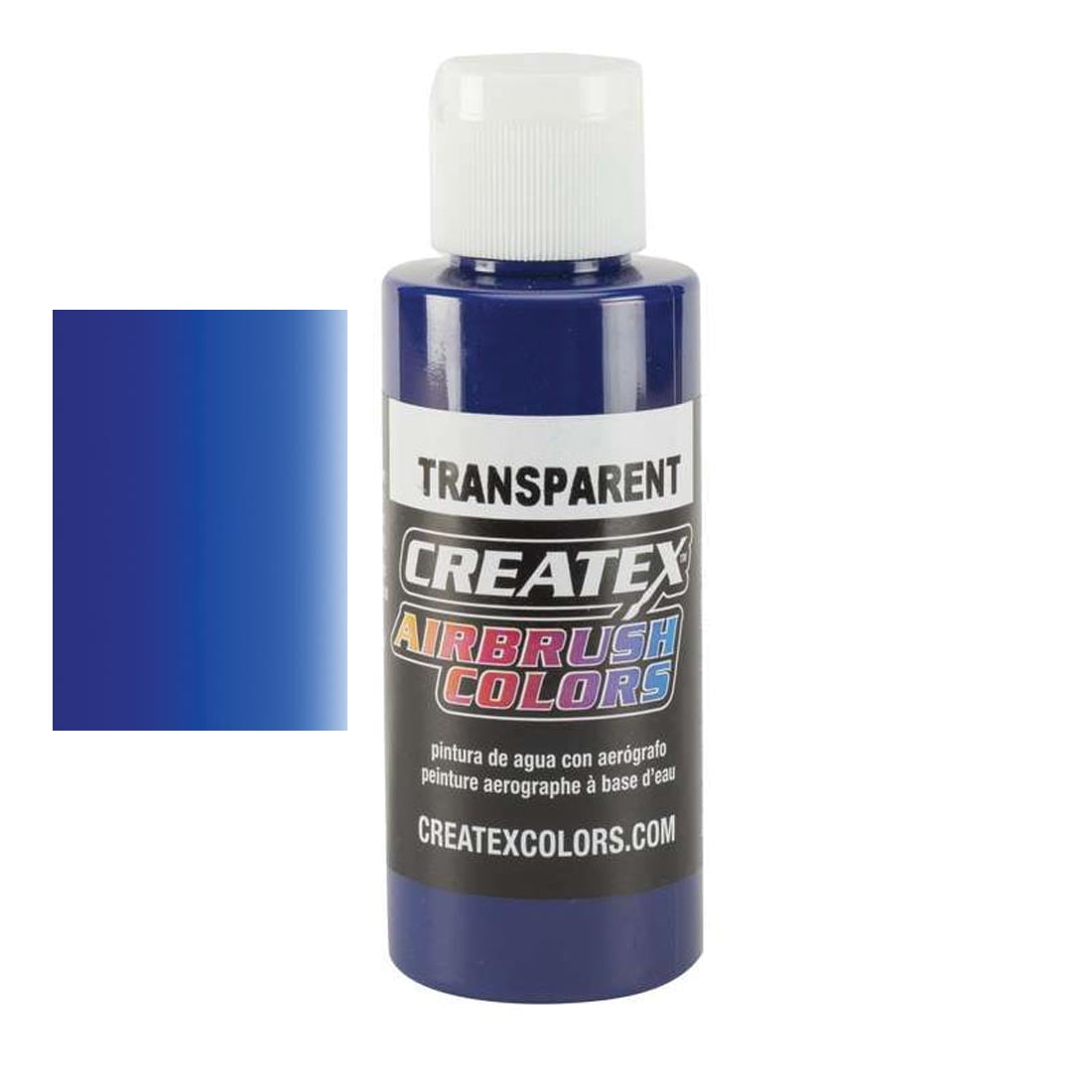 Createx Airbrush Color 4 oz. Transparent Brite Blue - Walmart.com