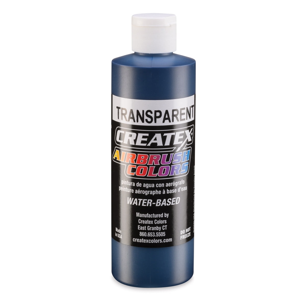 Createx Airbrush Color - 8 oz, Transparent Deep Blue - Walmart.com