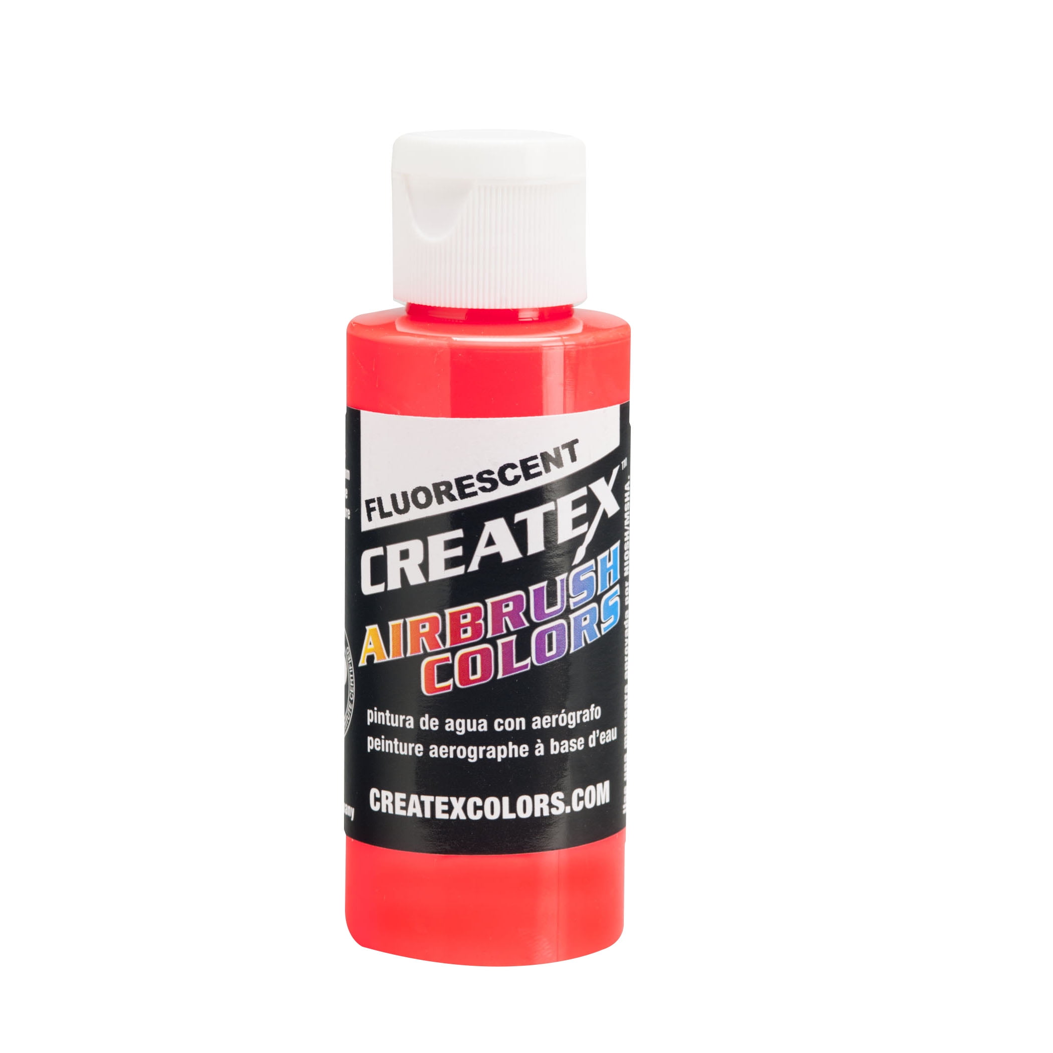 Createx Airbrush Color, Fluorescent, 2 oz., Red - Walmart.com