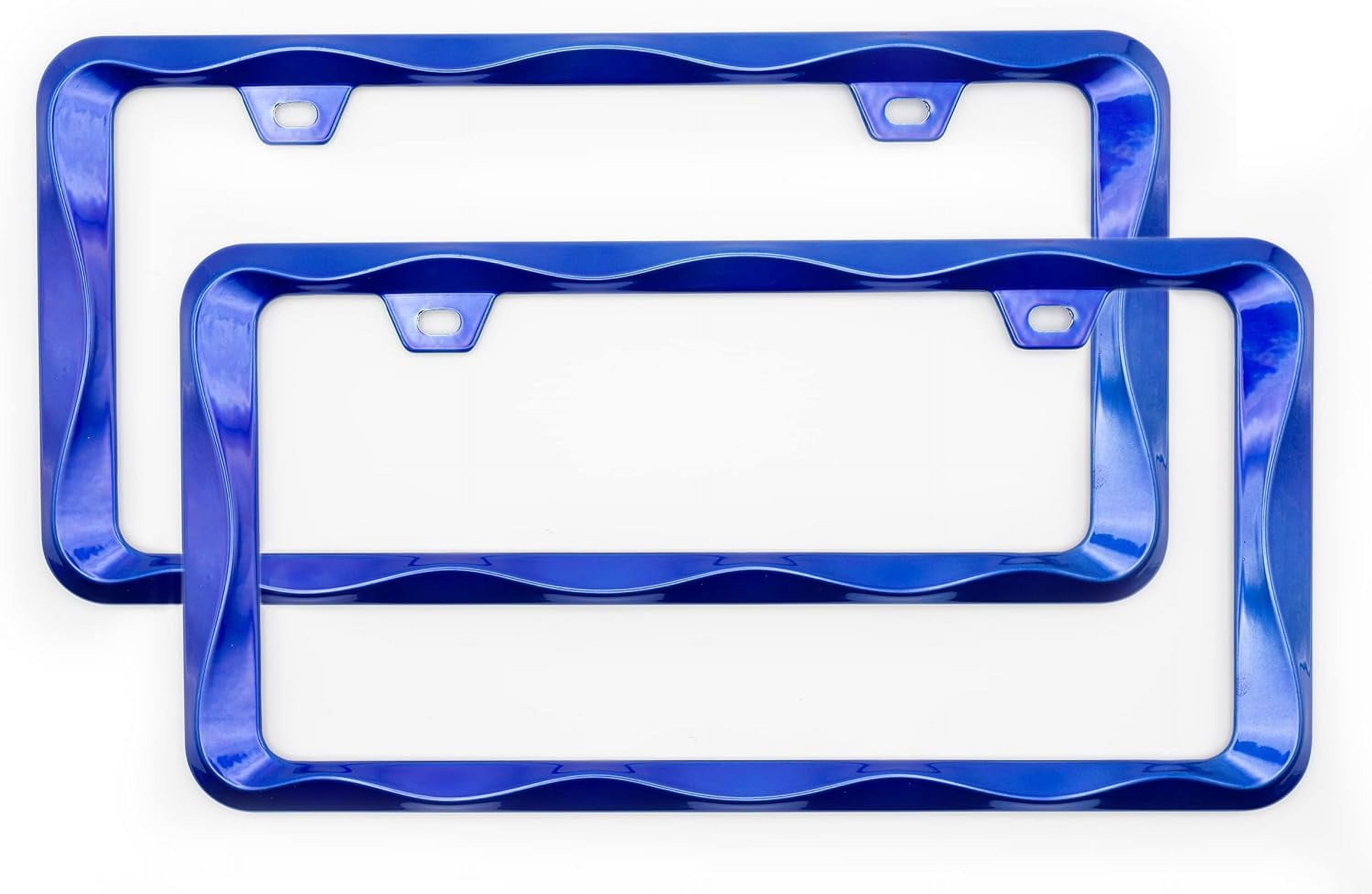 Creathome 3D Curly Wave Pattern Black License Plate Frame from Pure ...