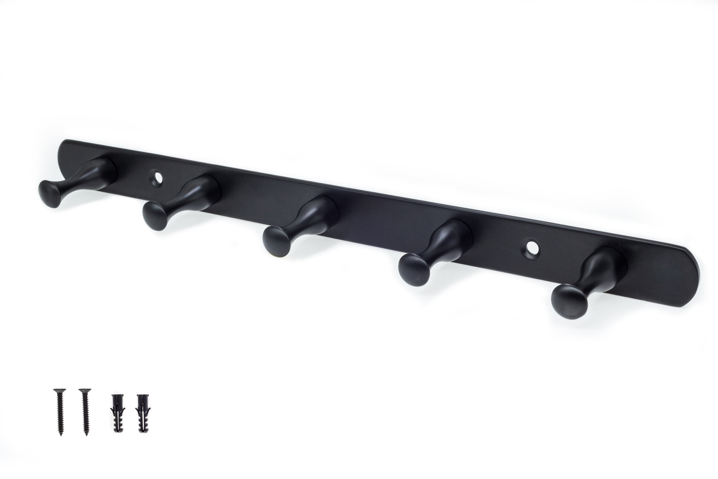 Creathome Basic 13 Inch Multiple Use Anti-Rust Matt Black Wall Mounted ...