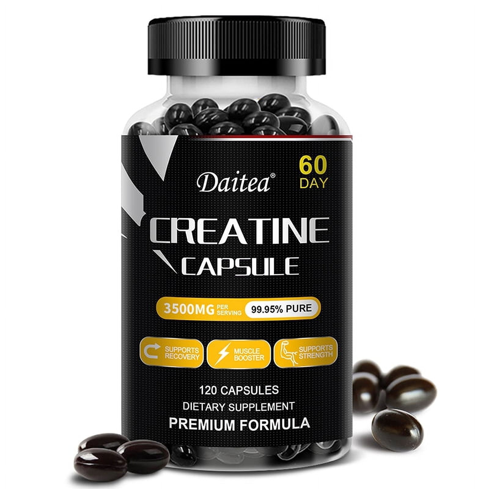 Creatine Capsules 3000mg, Creatine Capsules Supplement for Muscle ...