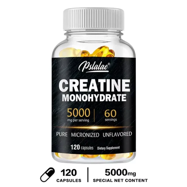 Creatine Monohydrate 5000mg - Enhance Muscle Mass, Endurance ...