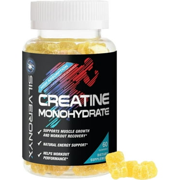 Creatine Monohydrate Gummies, 5g Dose for Men & Women to Support Muscle ...