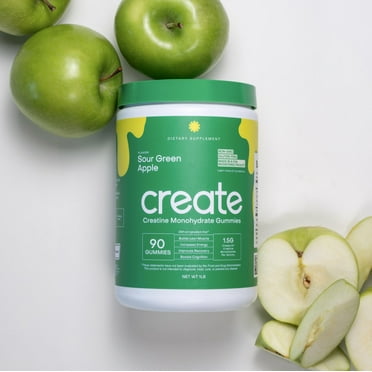 Free Shipping! Create Wellness Creatine Gummies, 1.5g Creapure Creatine ...