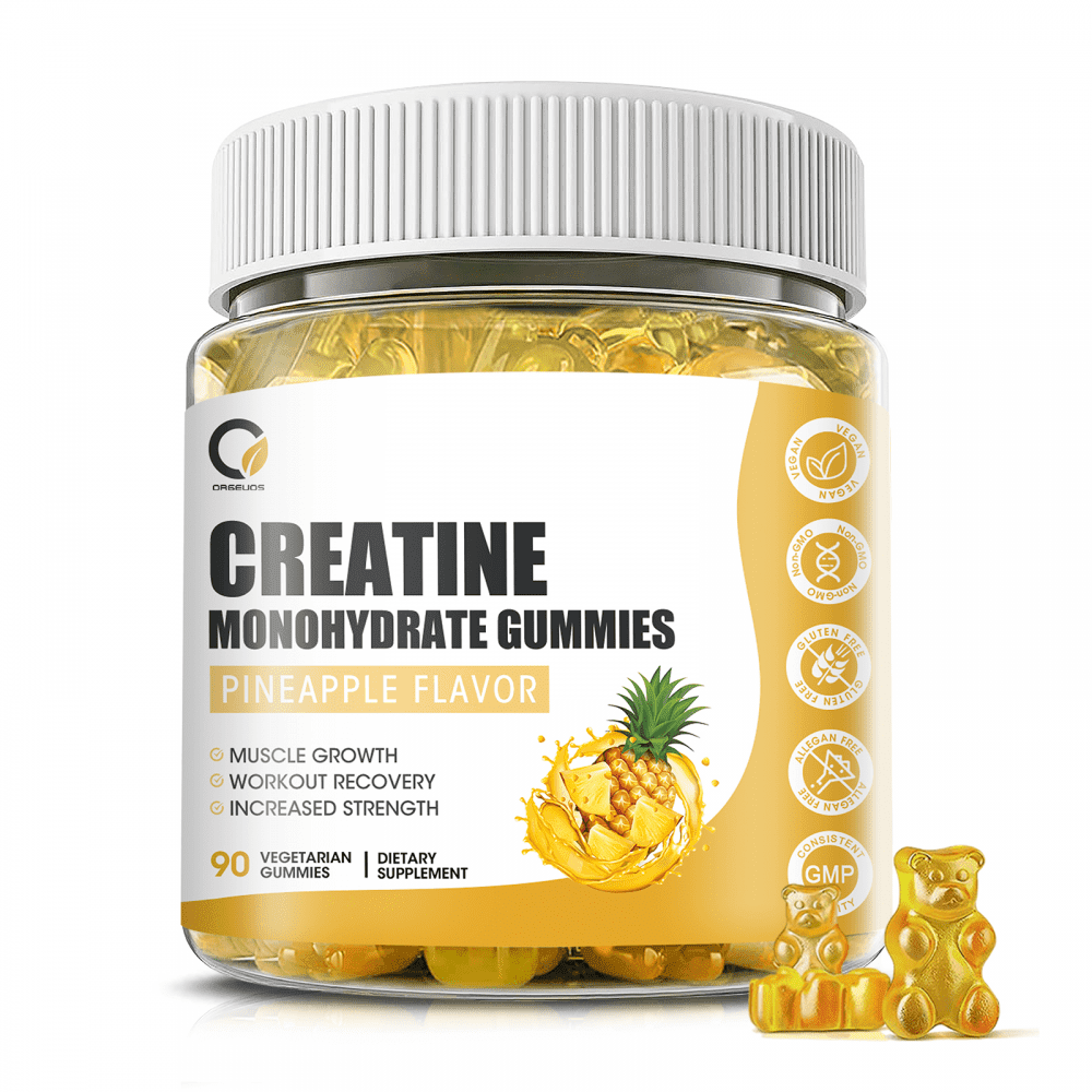 Creatine Monohydrate Gummies for Men & Women, Chewables Creatine Monohydrate for Muscle Strength ...