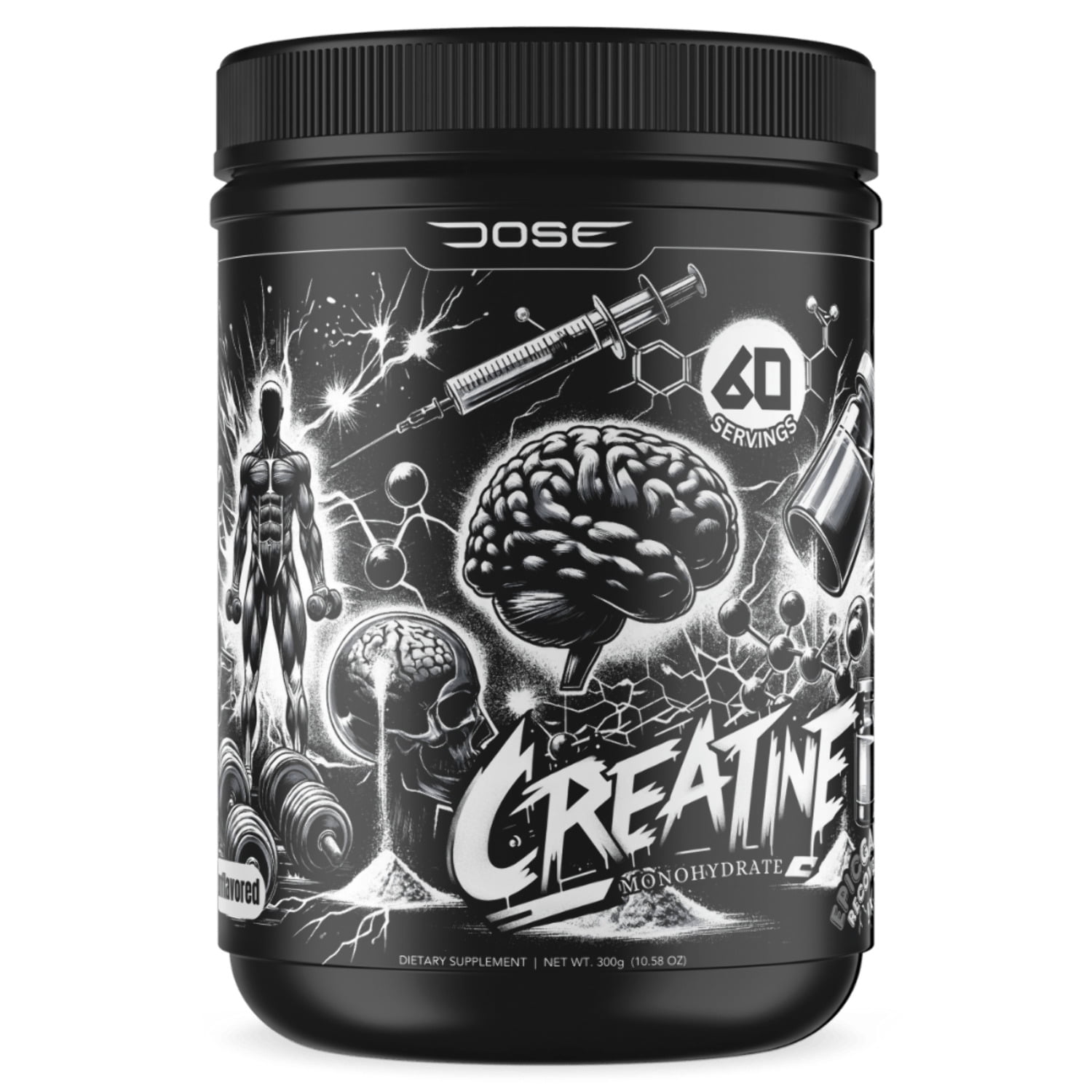 Creatine Monohydrate Powder - Dose Fuel, Pure Creatine for Strength ...