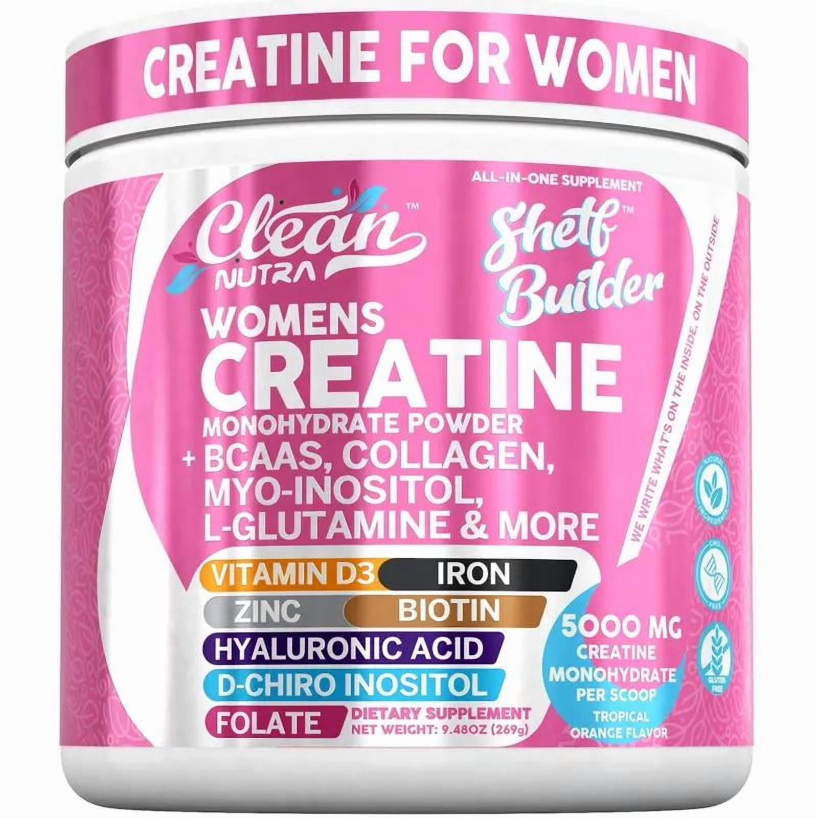 Creatine for Women - Creatine Monohydrate + BCAA Powder Myo-Inositol ...