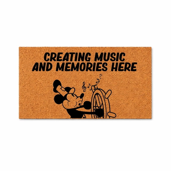 Creating Music And Memories Here Doormat, Music Theme Entryway Door Mat ...