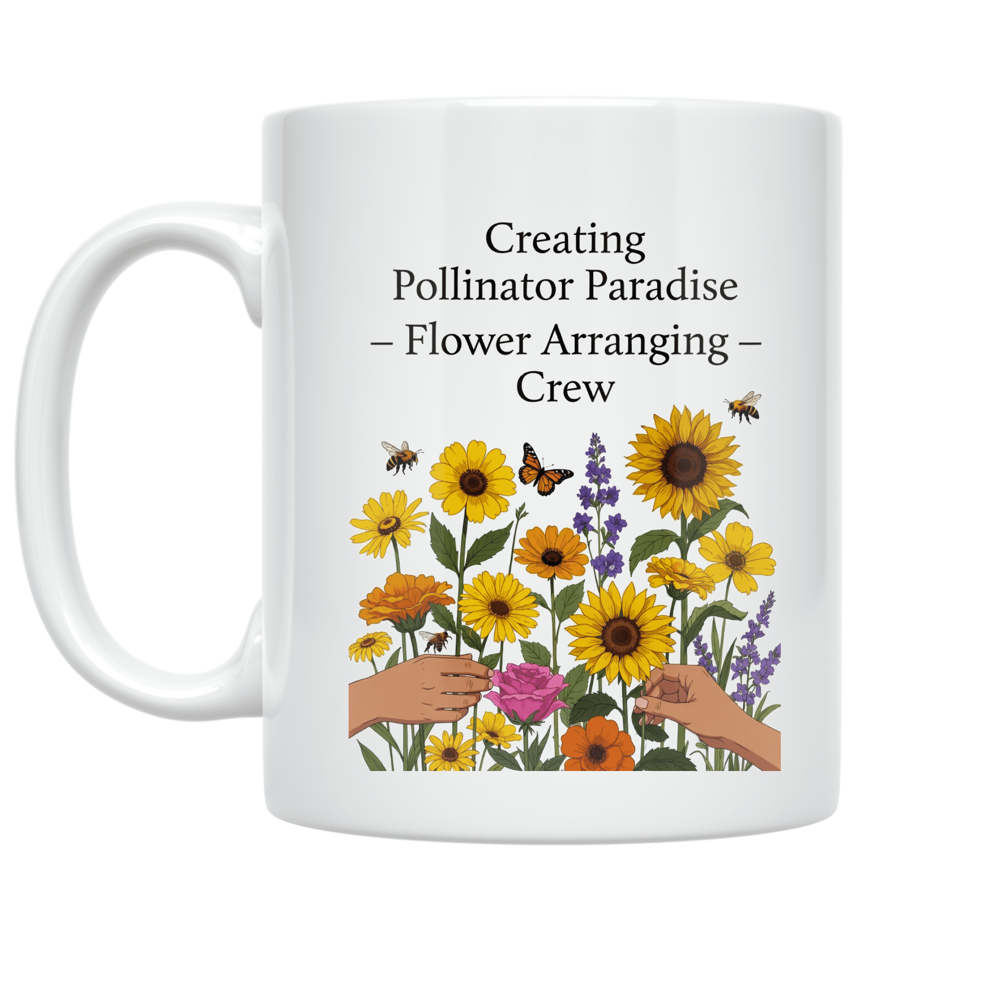 Creating Pollinator Paradise Design - Nature Lover - 11 oz Ceramic ...