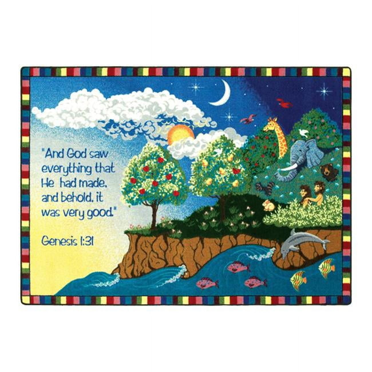 Creation 3 ft.10 in. x 5 ft.4 in. WearOn Nylon Machine Tufted- Cut Pile ...