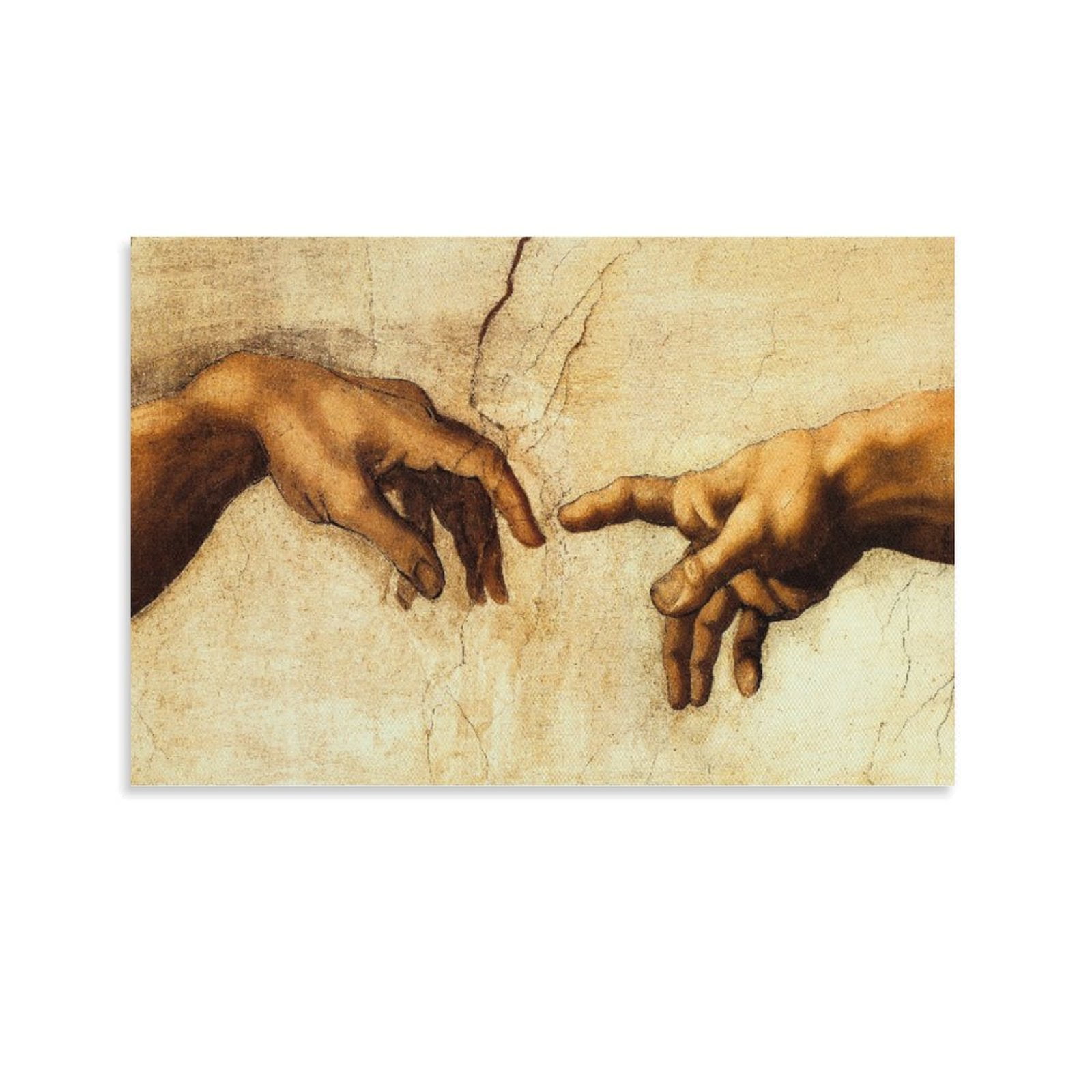 Creation of Adam Hand of God Religion Canvas Art Poster And Wall Art ...
