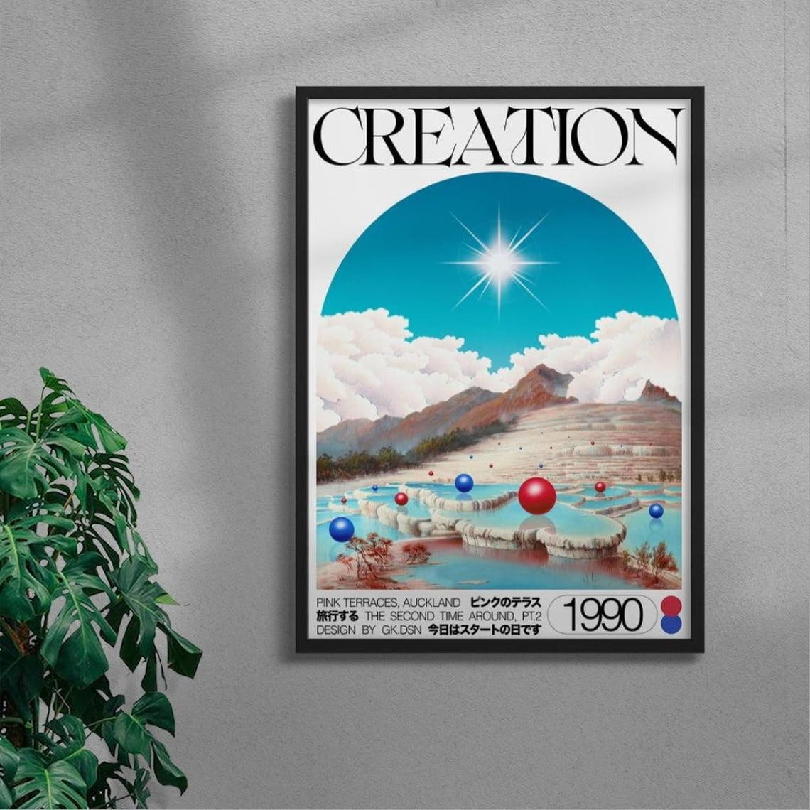 Creation Aesthetic Wall Art Print Minimalist Poster For Bedroom Living ...